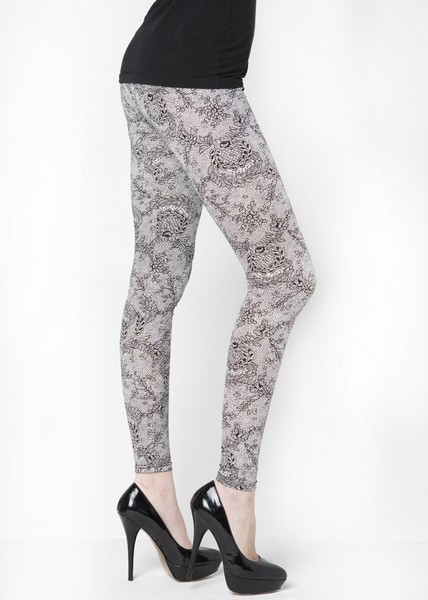 STELLA ELYSE LAUREL FISHNET PATTERN PRINTED COTTON LEGGINGS - Wholesale ...