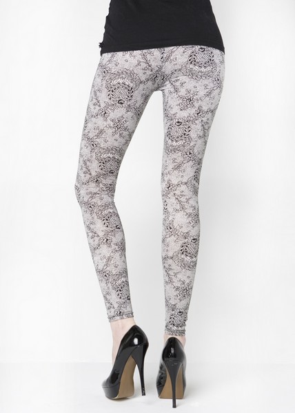 STELLA ELYSE LAUREL FISHNET PATTERN PRINTED COTTON LEGGINGS - Wholesale ...