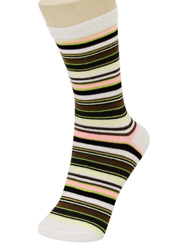 PIN STRIPED NOVELTY CREW SOCKS - Wholesale - Yelete.com